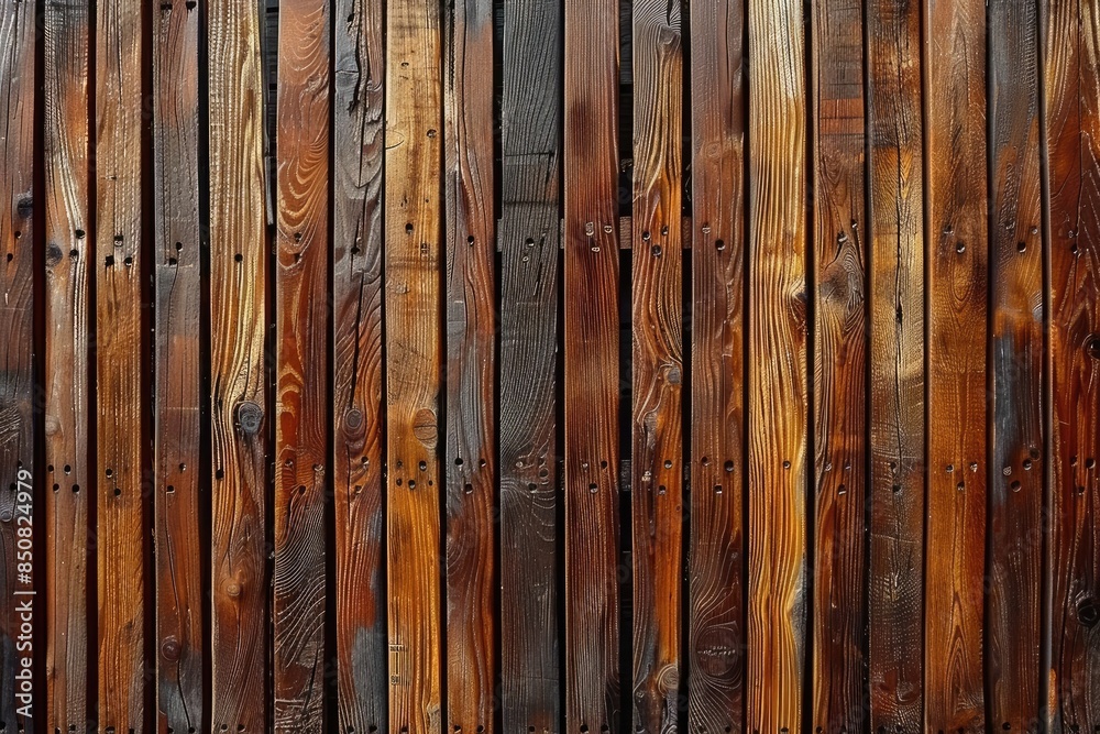 solid wooden battens wall pattern background with natural color ...