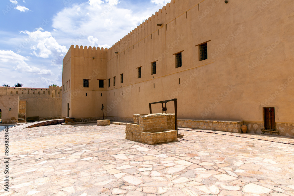 Water well inside Nizwa Fort - most popular fort in the Sultanate of ...