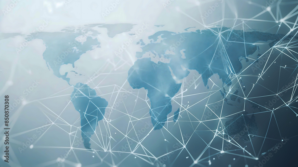 Map of the planet. World map, Global social network, Future, Vector ...