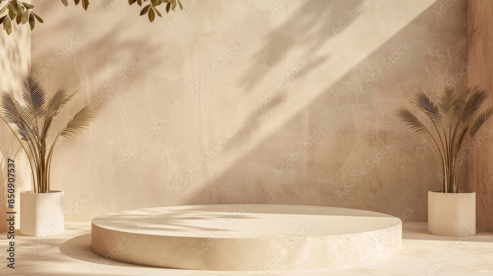 Podium sand color background product platform abstract stage texture ...