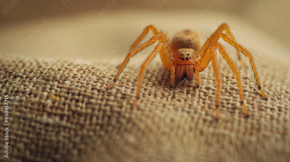a genuine tick isolated in an artwork. The solitary beetle mite. close ...