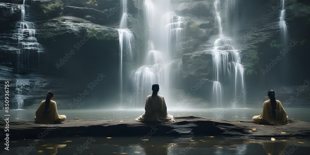 Voices echo near waterfall as ancestral spirits guard serene ...