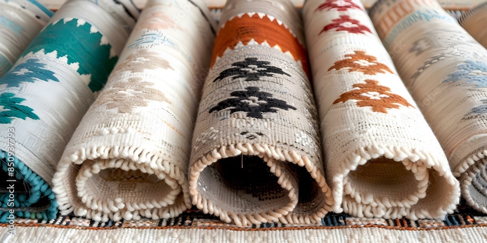 Navajo rug designs showcase traditional symbols and patterns from ...