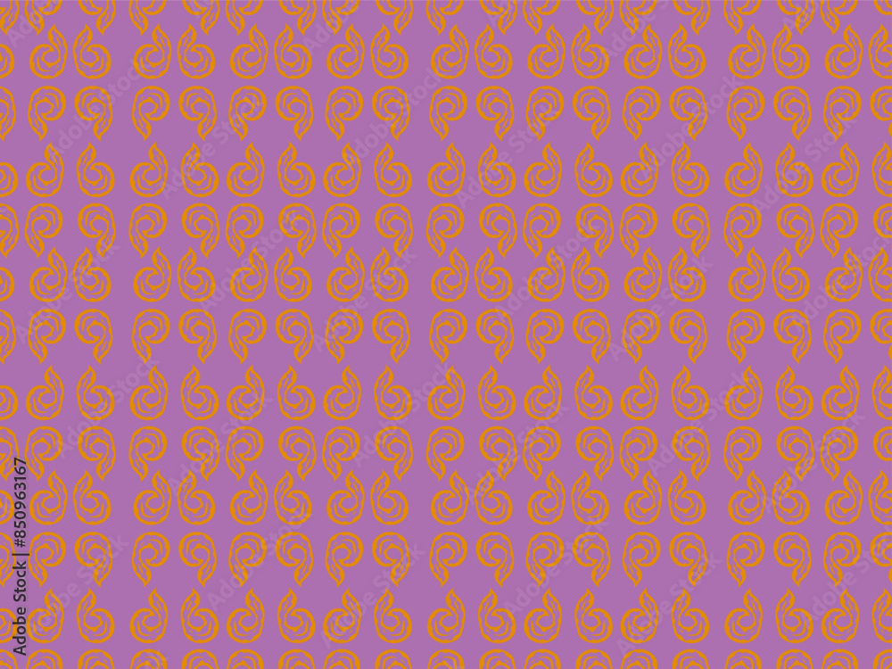 Vetor de Seamless pattern made of abstract hand drawn curvy symbol ...