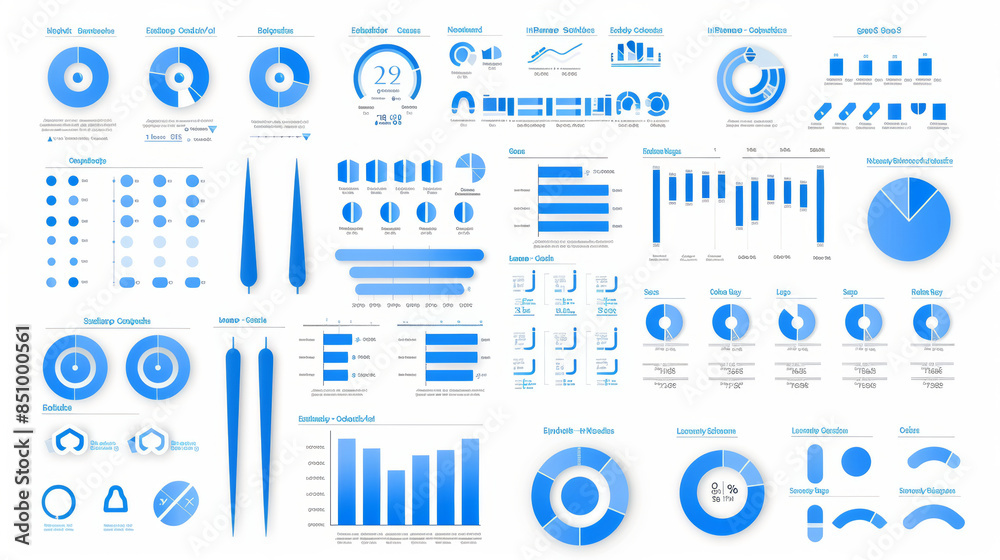 Engaging infographic without text, using vibrant gradients and modern ...