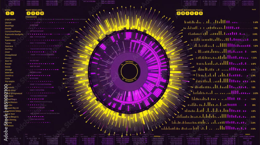 Engaging infographic without text, using vibrant gradients and modern ...