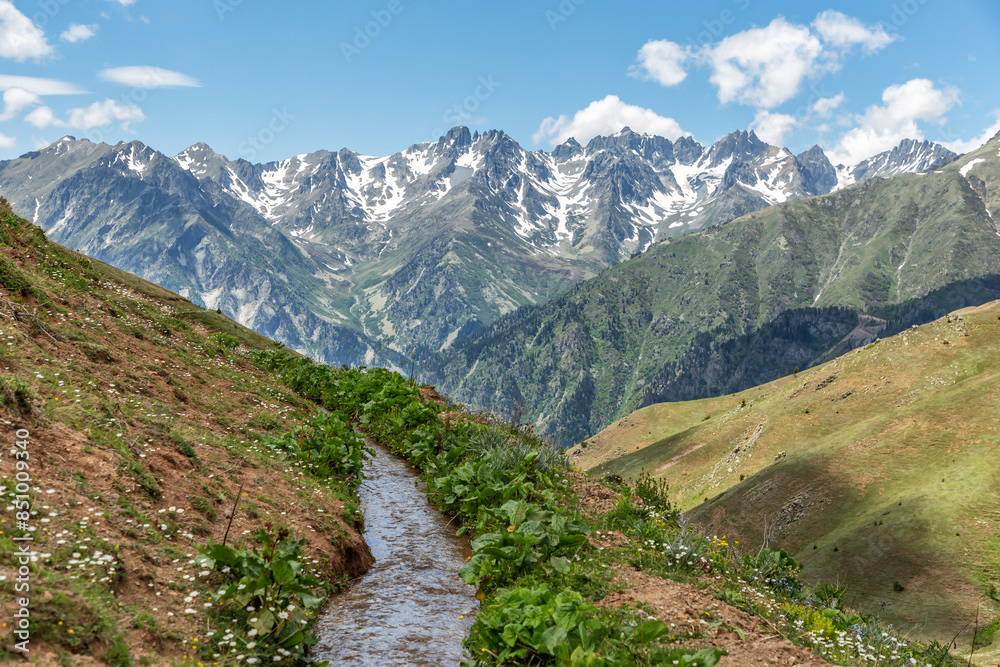 Karçal Mountains separate Borçka and Şavşat districts from each other ...