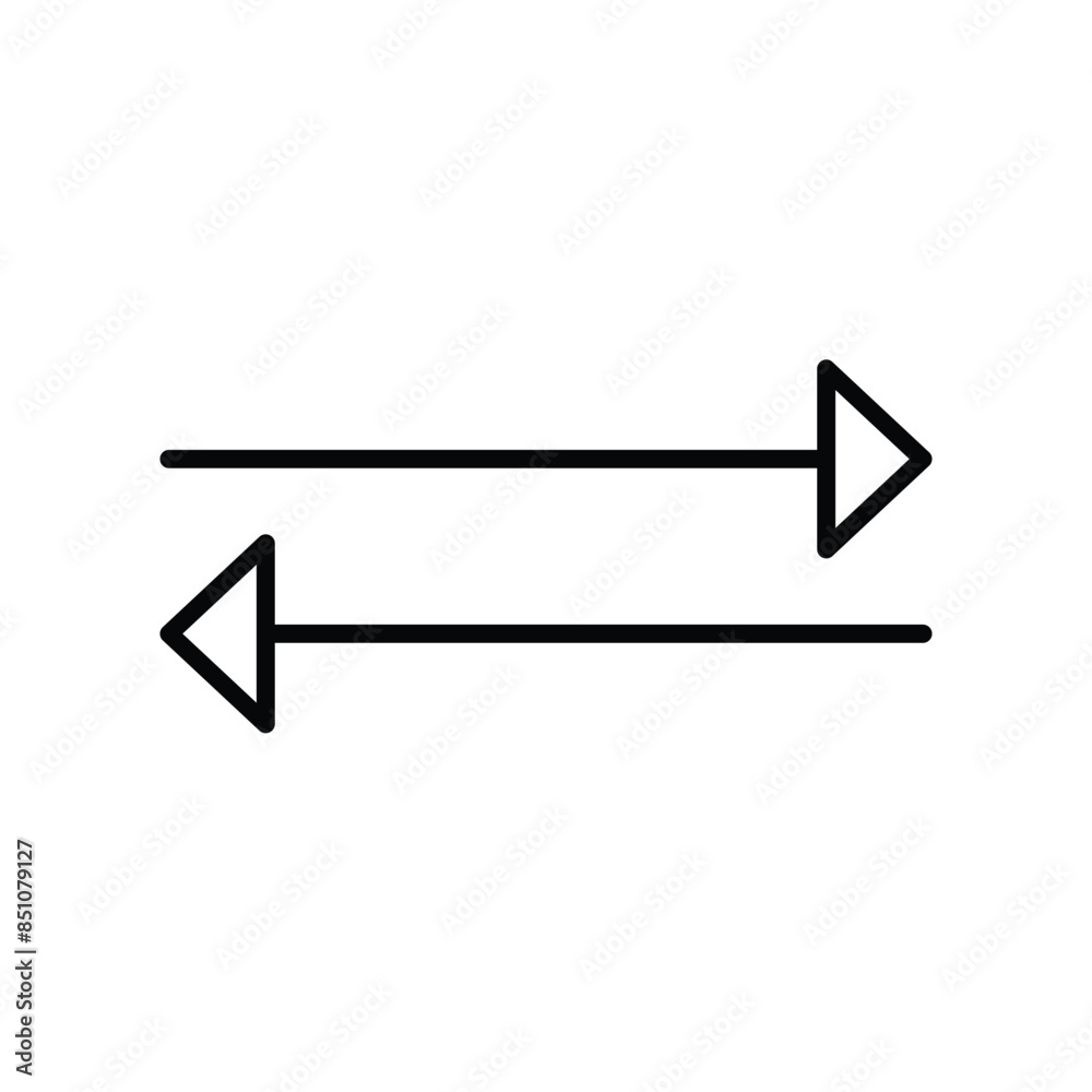 Black Horizontal dual sided long straight arrow signs. Red and orange ...