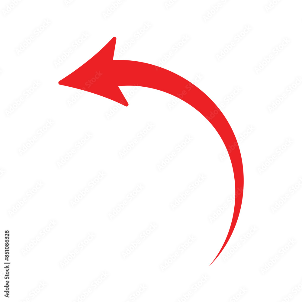 Set of arrow icon on white background. arrow indicated the direction ...