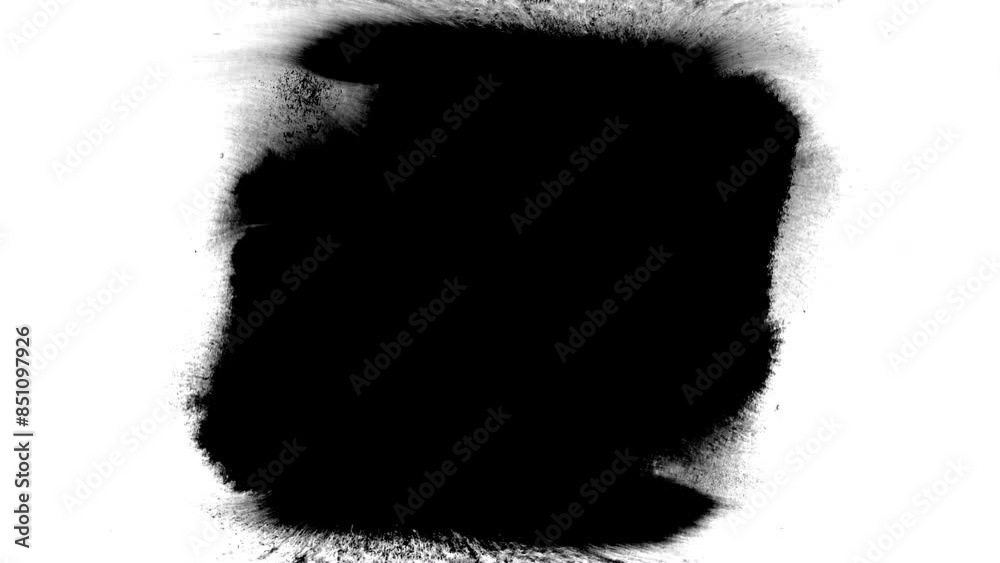 Ink splatter brush stroke transition abstract ink brush slow motion ...
