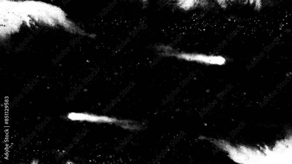 Black ink rorschach effect abstract background artistic flow splatter ...