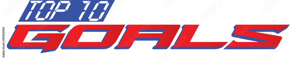 Football top goals social media banner text.Soccer top ten goals ...