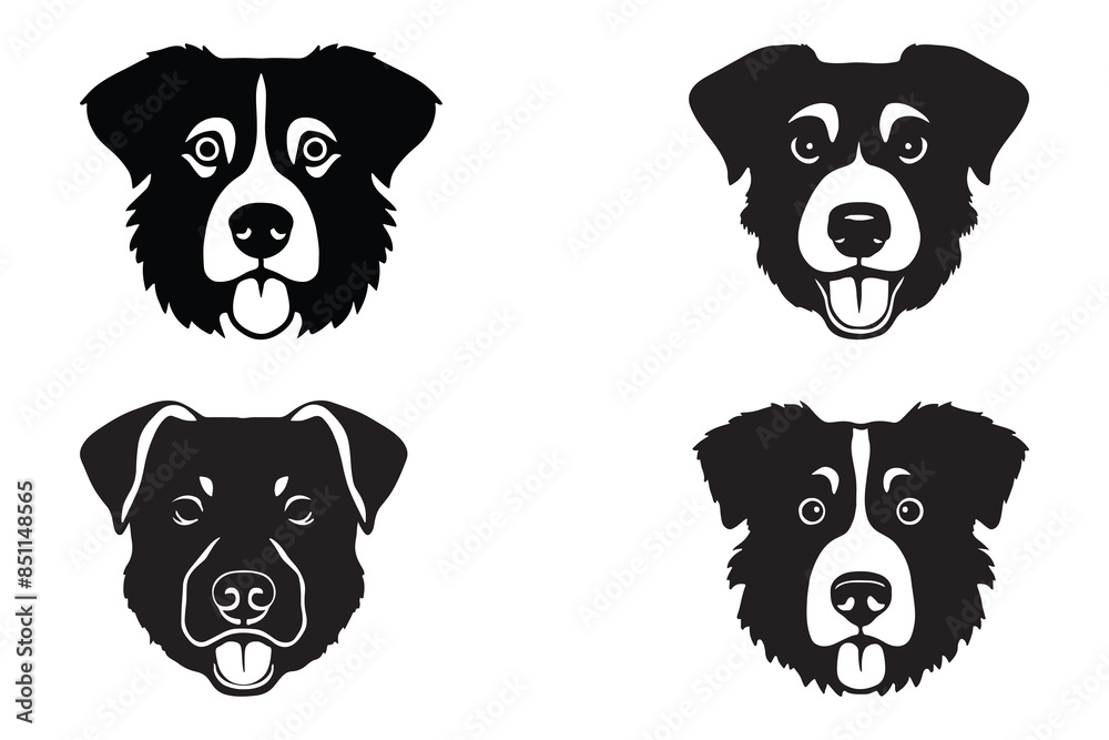 DOG Face Vector. Adobe Illustrator Artwork Stock Vector | Adobe Stock