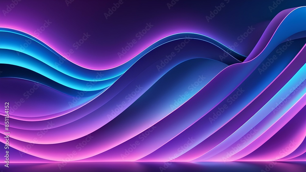 Neon gaming background, abstract background illuminated with pink blue ...