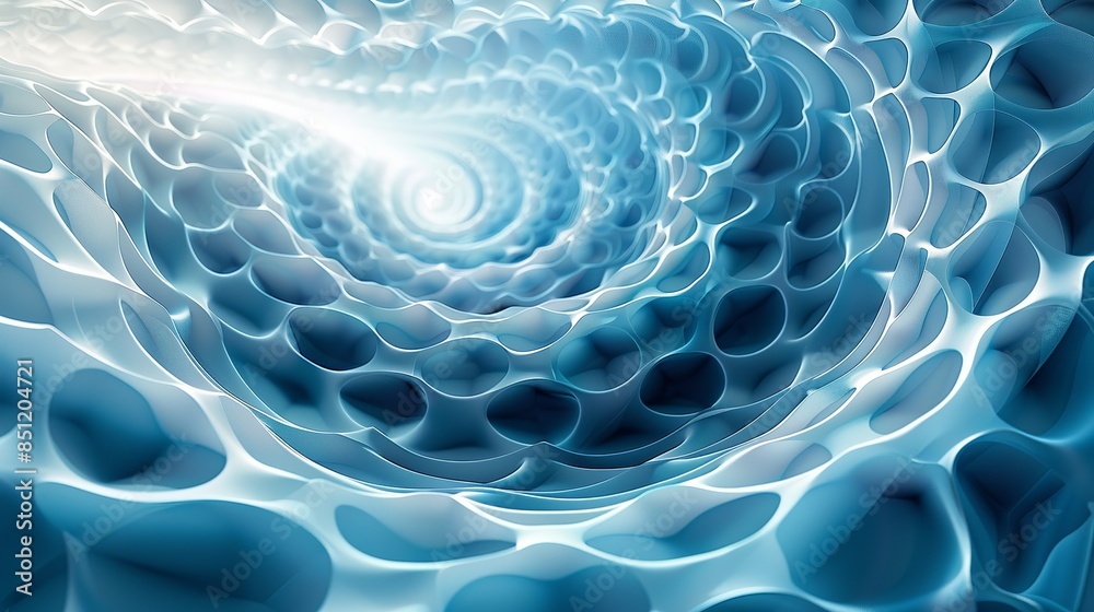 An intricate abstract background with a layered pattern of intersecting ...