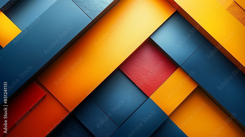 Abstract geometric shapes intersect and overlap, creating a dynamic visual experience. Abstract ...