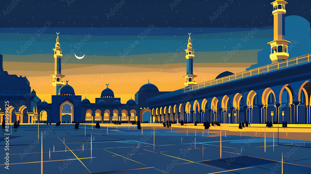 kaaba mosque holy mecca building moslem for hajj fitr Kaaba in Mecca ...