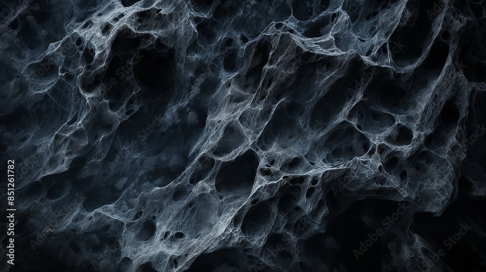 Dark gray texture, black cave, abstract cave, high detail, flat top ...