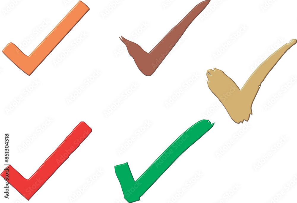 Check mark right or correct icon on transparent background. Check-mark ...