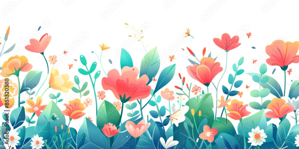 collection of plant based magical effects, instant flowers blooming and ...