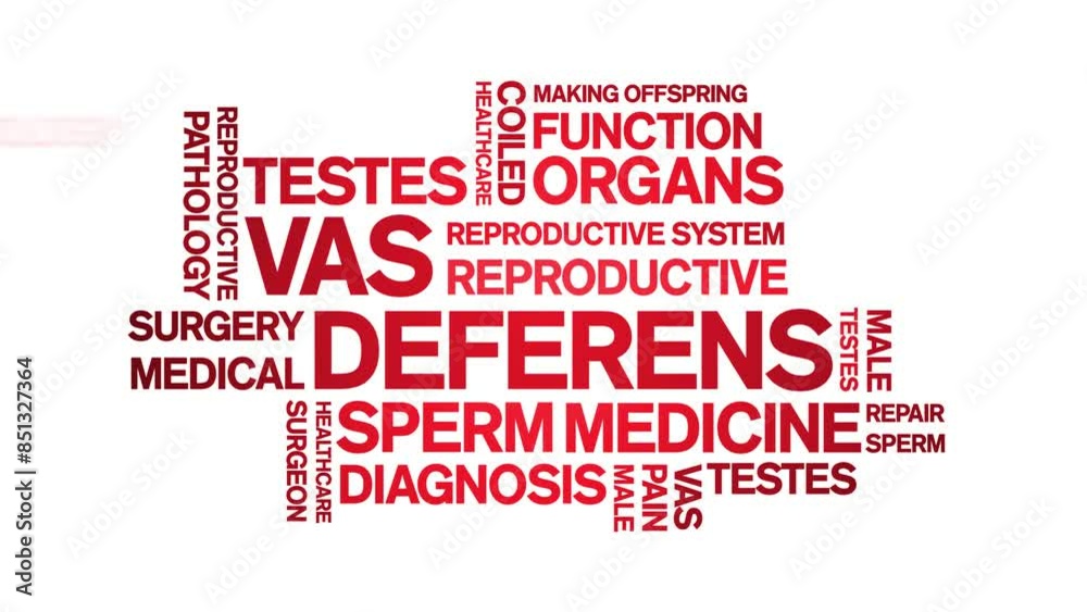 Vas Deferens animated word cloud;text design animation tag kinetic ...