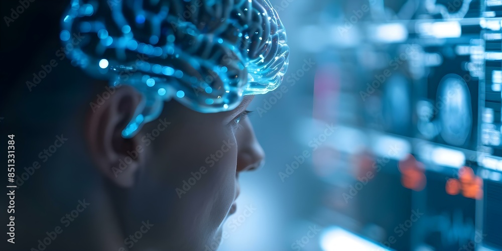 Vivid digital display of high brain activity and emotional stress in ...