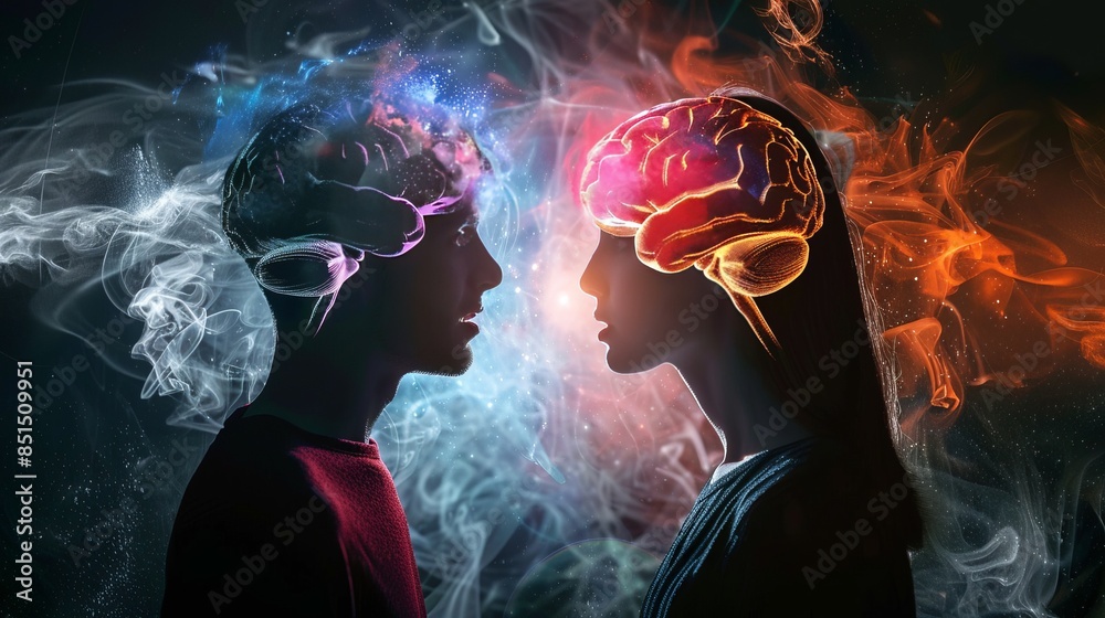 Emotional intelligence concept. Concept empathy development, self ...
