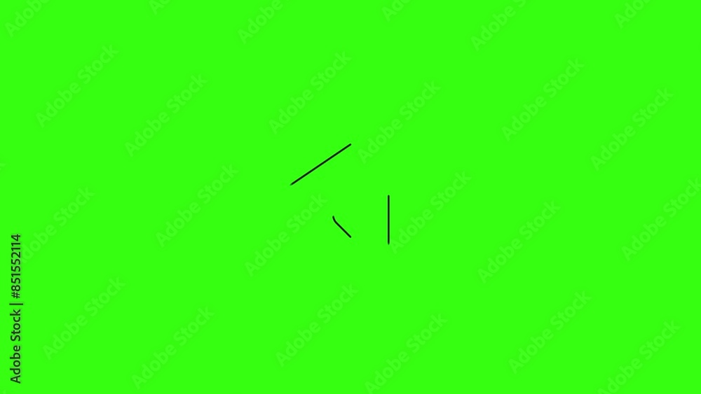 Black outline charity and donation 4k icon animation on Green screen ...