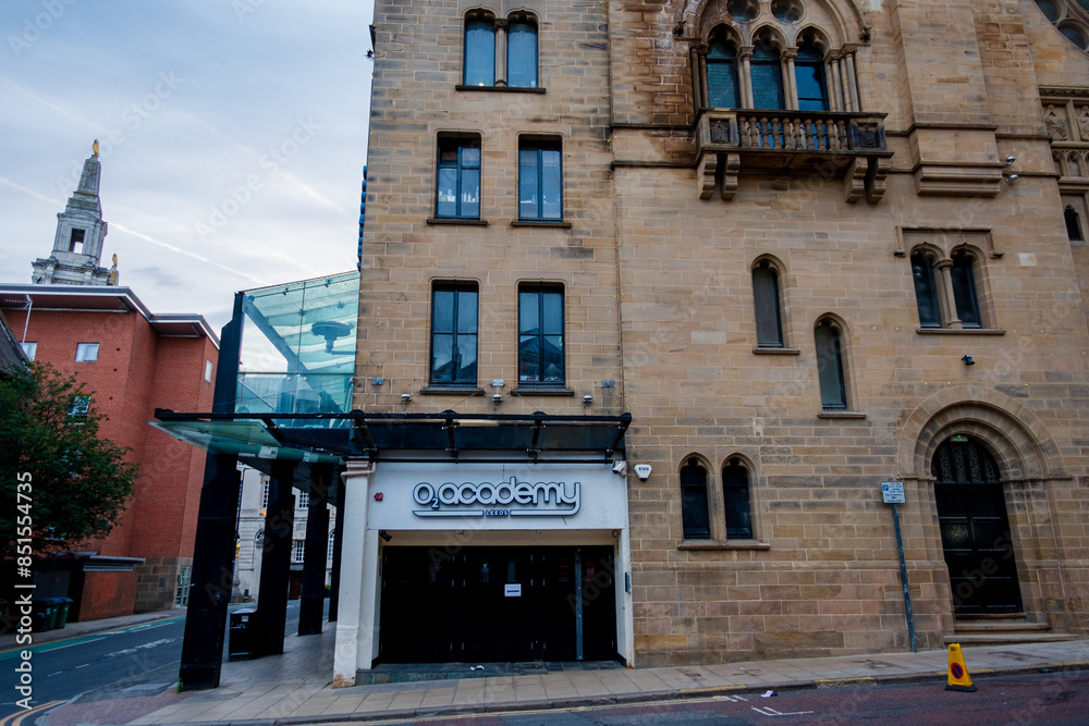 Leeds England: 2nd Jun 2024: A view of the exterior of Leeds O2 Academy ...