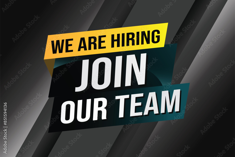 we are hiring join our team word concept vector illustration with ...