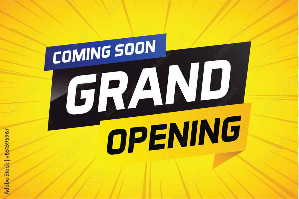 coming soon grand opening word concept vector illustration and 3d, web ...