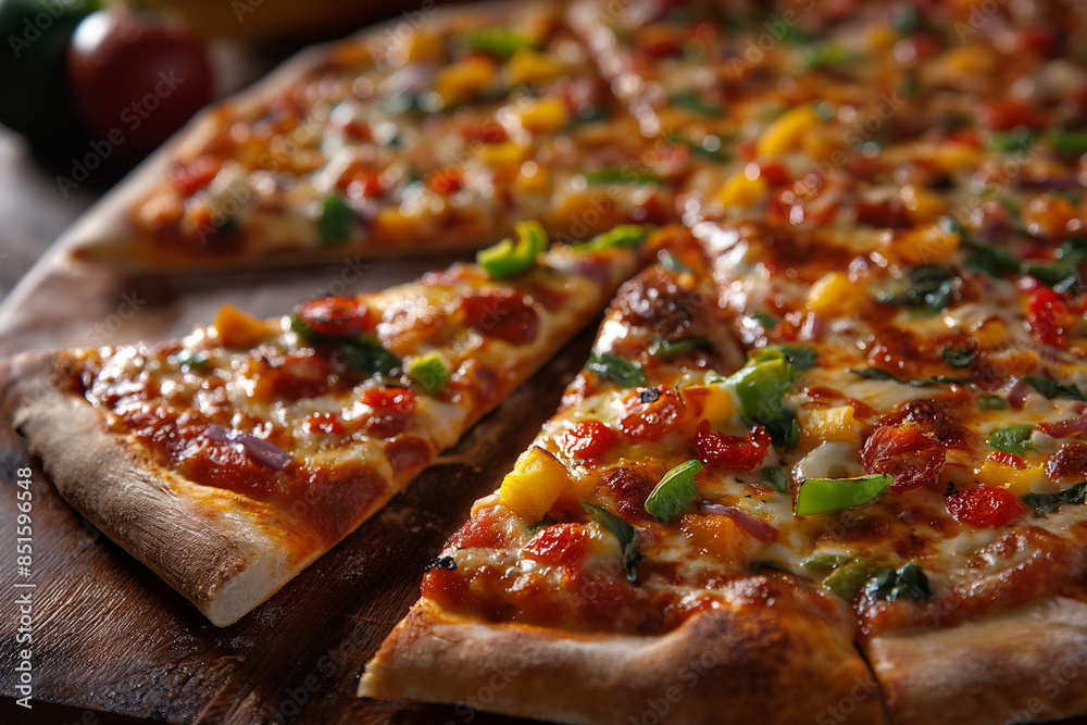 slice of pizza, Slice of freshly cooked pizza, showcasing melted cheese ...