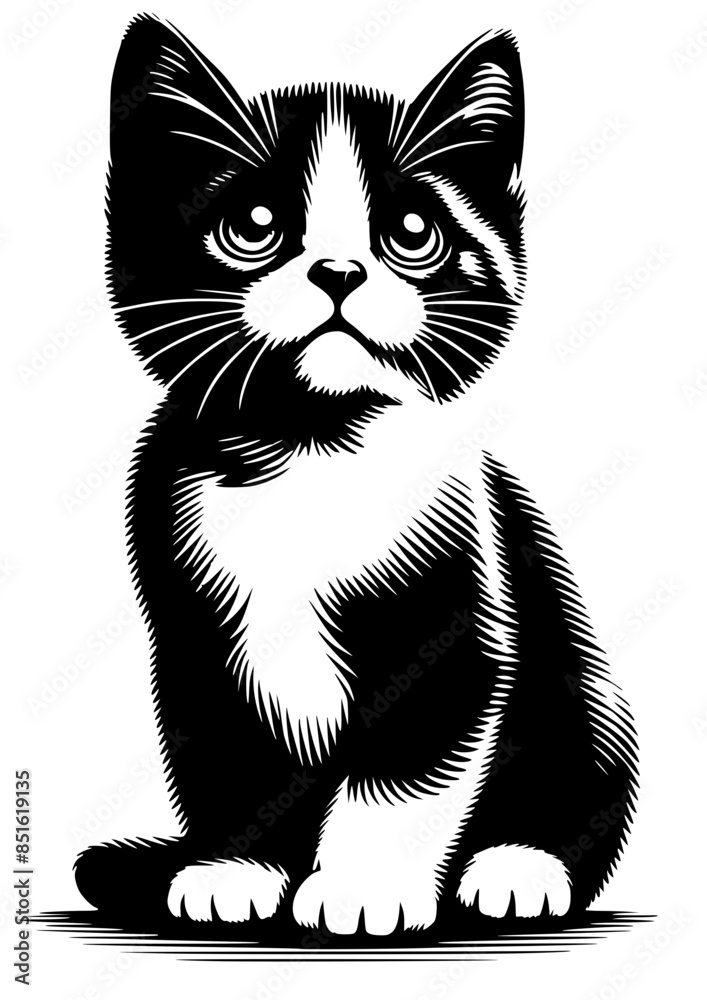 Kitten SVG, Cat SVG, Animal SVG, Cute Kitten SVG, Curious kitten SVG ...