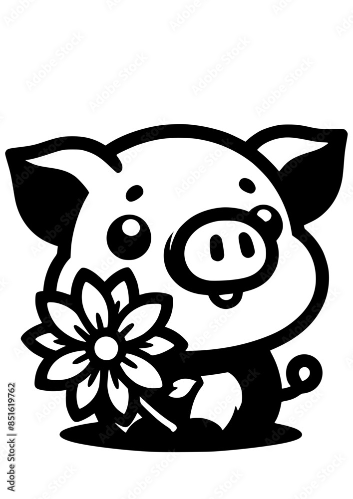 Pig SVG, Farm Animals SVG, Kunekune Pig, Farm Life SVG, Village SVG ...