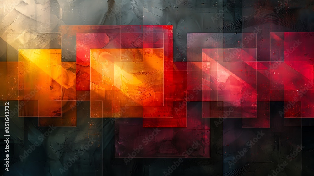 Parallelograms with an inside-out color scheme, vibrant colors, hd ...