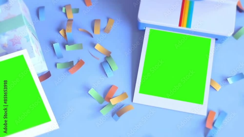 children drawing picture/ green screen crayons/ green screen frames ...
