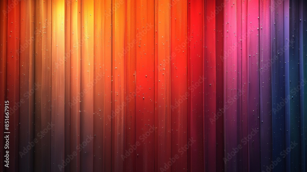 Graphic background with vibrant vertical lines in a stunning rainbow ...
