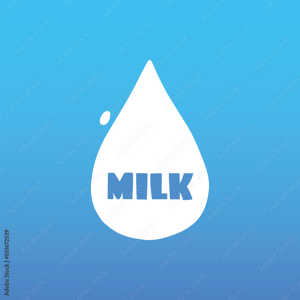 Cow milk splash with letters. Isolated white fresh farm goat milk ...