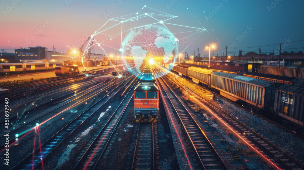 Trains carry cargo efficiently, making them a vital part of logistics ...