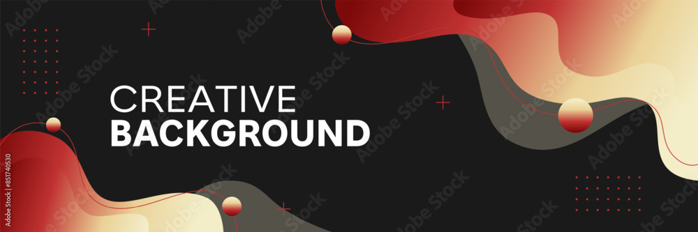 Modern template banner featuring a vibrant gradient color scheme and ...