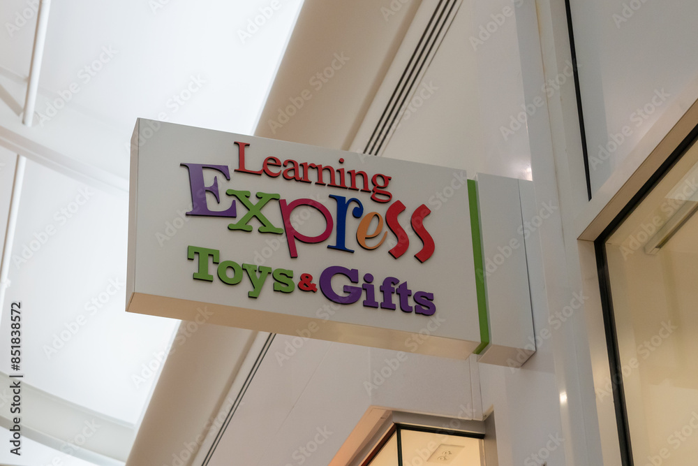 Natick, MA, USA - November 10, 2023: A Learning Express Toys and Gifts ...