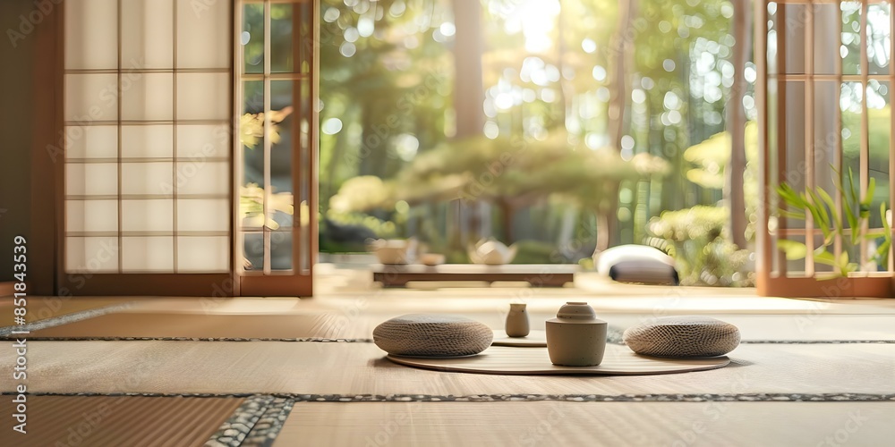 Creating a Peaceful Japanese Tea Room with Tatami Mats, Natural Light ...
