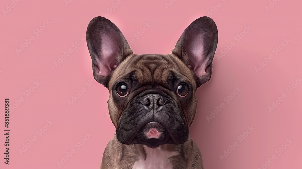 Bulldog flat design top view pet fashion show theme animation ...