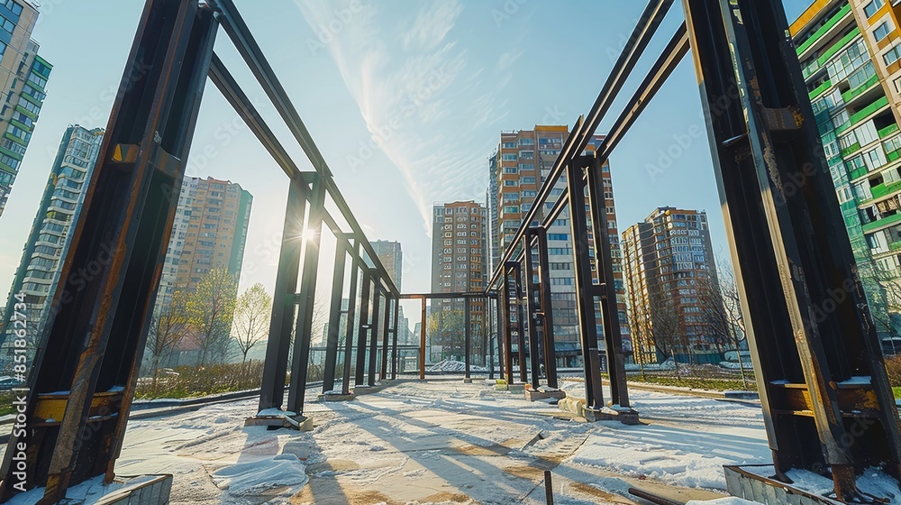 Steel for infrastructure and real estate construction, urban village ...