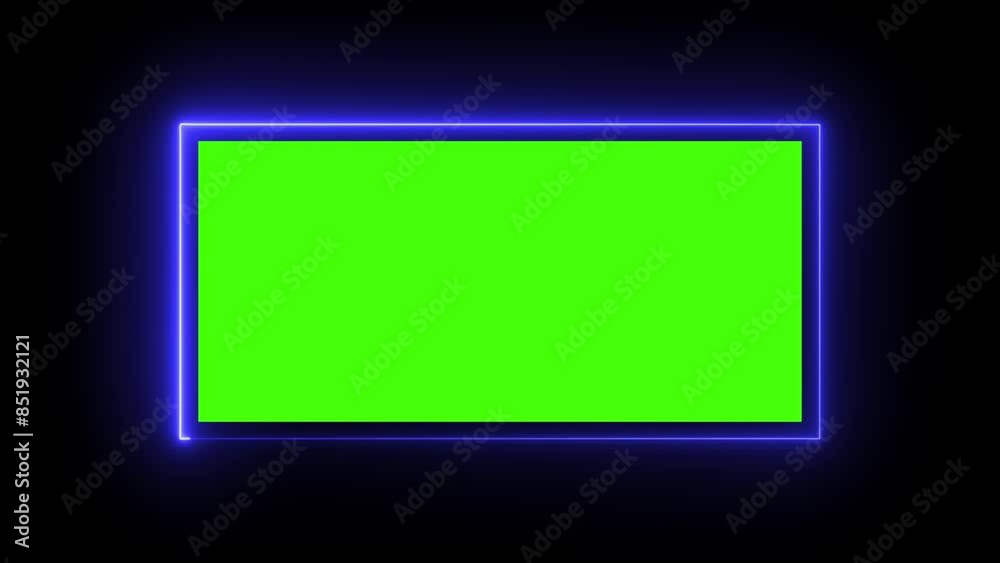 Colorful frame with green screen. green screen green background and ...