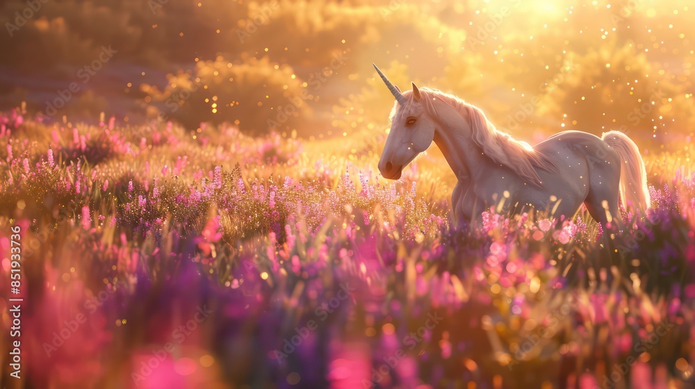 The Importance of Conserving Grasslands: Unicorns in a Magical Meadow. Concept Biodiversity ...