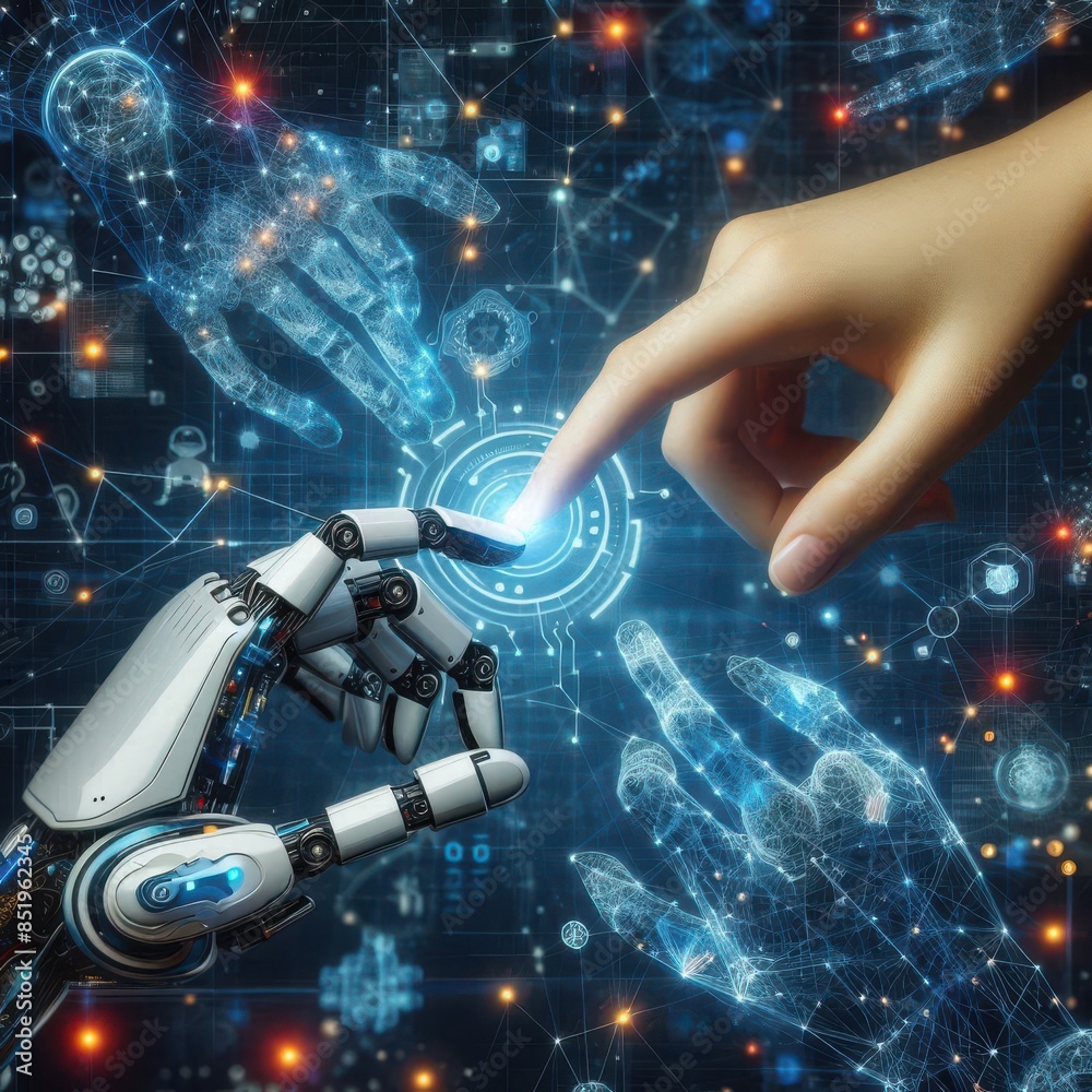 Tech Synergy: A handshake across data streams - AI and humanity, united ...