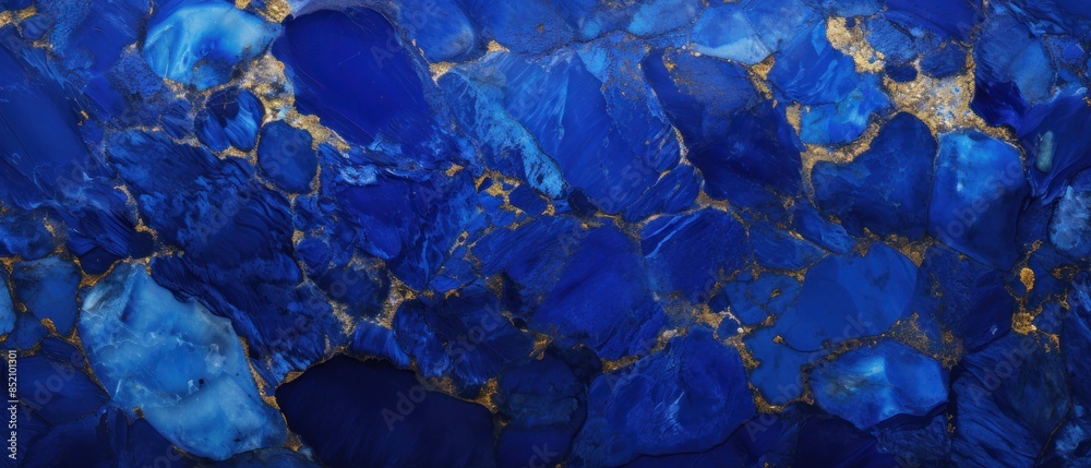 Lapis lazuli blue gemstone. lapis lazuli mineral collection. Texture or ...