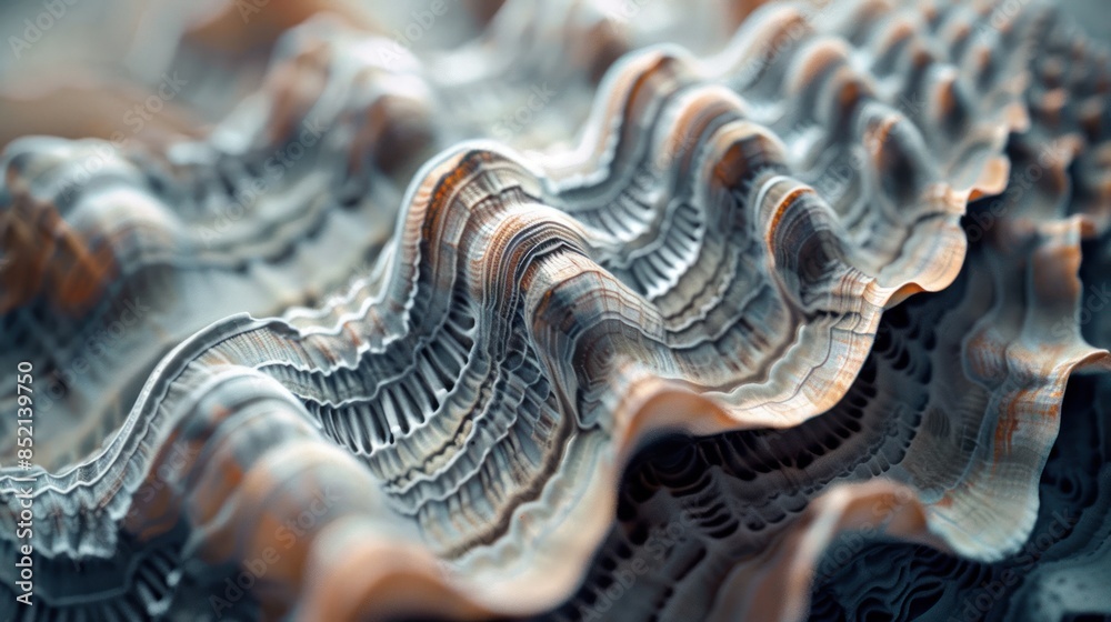 Exploring the Textured Surfaces and Unique Patterns of Sea Shells Up ...