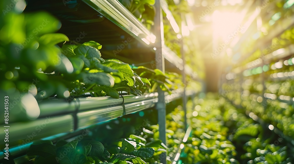 Vertical Farming Concept Racks with Vertically Stacked Layers of Green ...